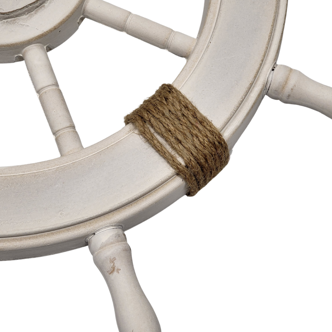 Ship's Wheel with Rope, Timeless Large Ship's wheel with Rope - A ...