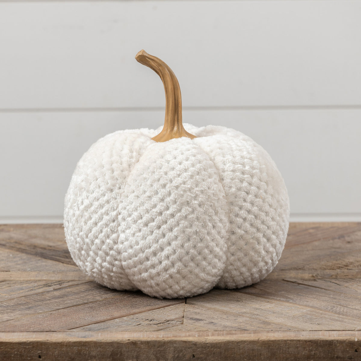 Fuzzy Cream Pumpkin, Thanksgiving Holiday Artificial Pumpkin, White ...