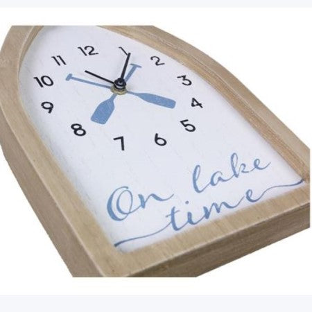 Boat Cutout Wall Clock, Nautical Themed Wall Clock, Coastal Style ...